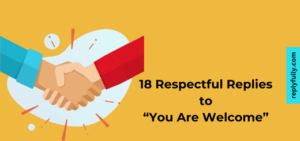 How to Reply to “You Are Welcome” | 18 Respectful Replies